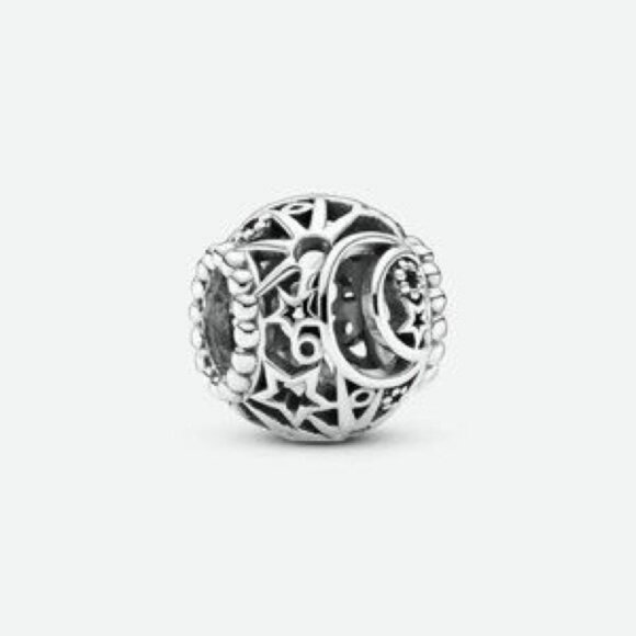 Pandora | Jewelry | Pandora Openwork Sun Stars Moon Charm | Poshmark